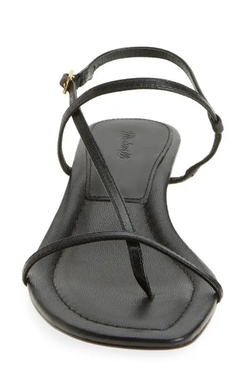 Madewell Maycie Asymmetric T-strap Sandal - True Black