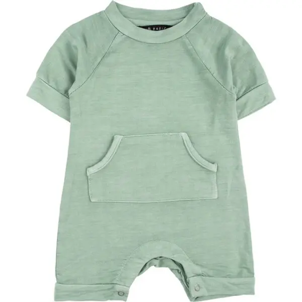MIKI MIETTE Henry Jersey Romper - Crocodile