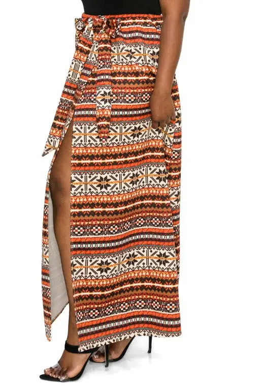 L I V D Ari Wrap Maxi Skirt