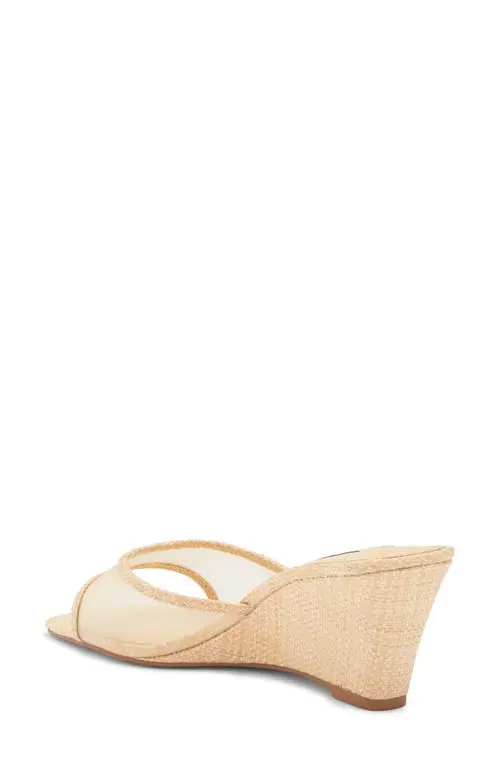 Steve Madden Seleste Wedge Slide Sandal - Raffia