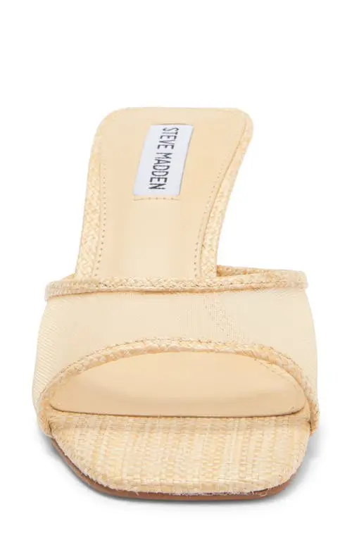 Steve Madden Seleste Wedge Slide Sandal - Raffia