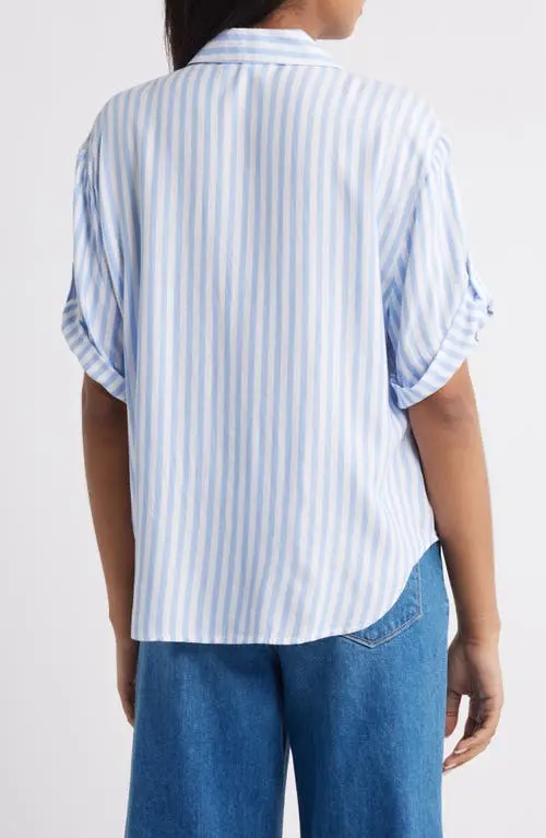 BEACHLUNCHLOUNGE Murphy Stripe Button-up Shirt - Moscow Lilac