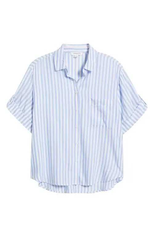 BEACHLUNCHLOUNGE Murphy Stripe Button-up Shirt - Moscow Lilac