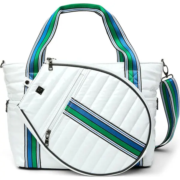 THINK ROYLN Love All Tennis Bag - White Patent