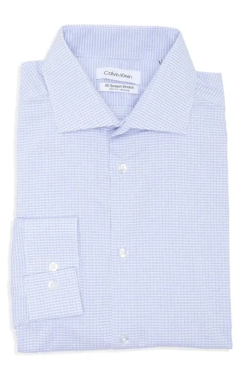 Calvin Klein All Season Slim Fit Check Performance Dress Shirt