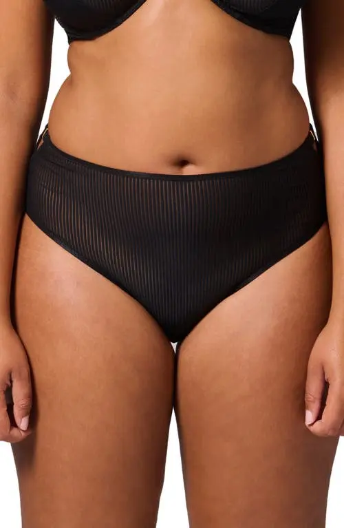 Simone Perele Angele Rib Briefs - Black