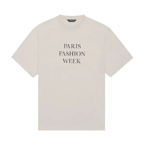 Balenciaga Boxy Logo T-shirt - Grey