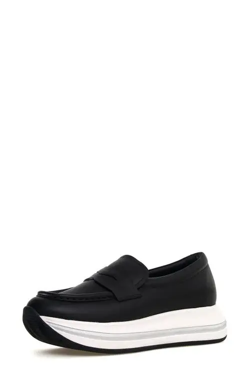 VOILE BLANCHE Merry Penny Loafer - Black