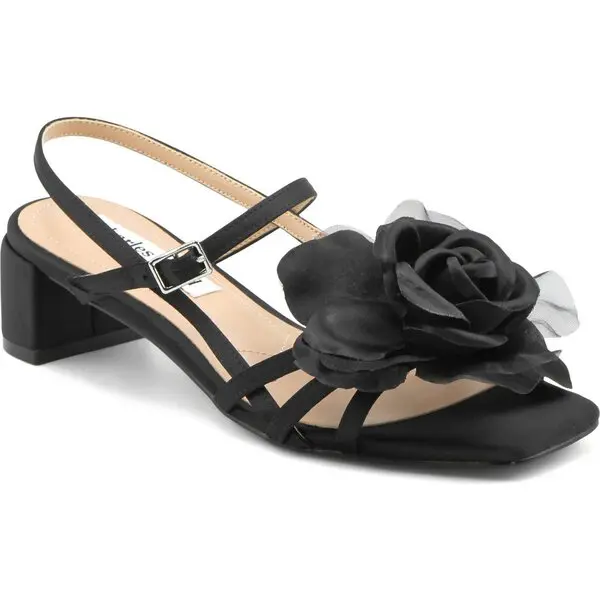 CHARLES DAVID Deb Slingback Mary Jane Sandal - Black