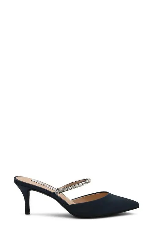 CHARLES DAVID Adelynn Embellished Mules - Navy St