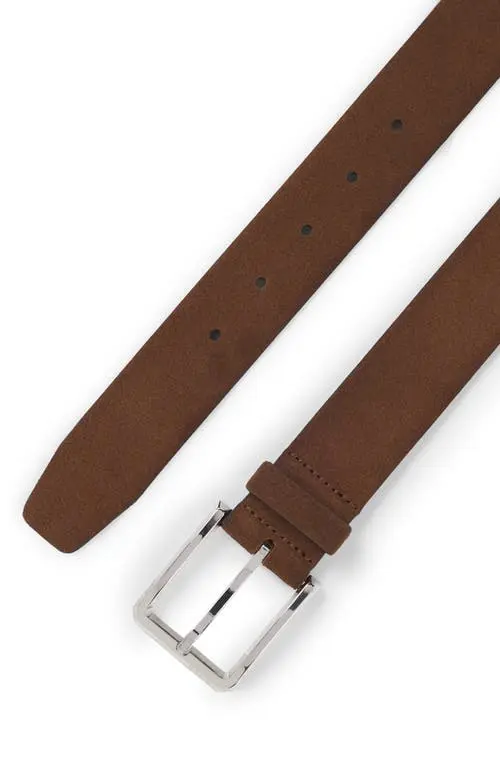 BOSS Caleb Suede Belt - Brown