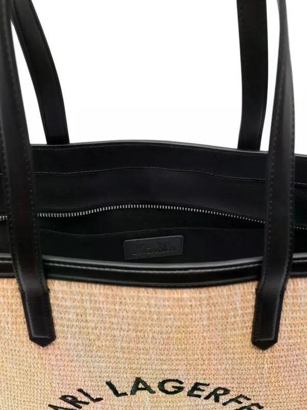 Karl Lagerfeld Logo-embroidered Tote