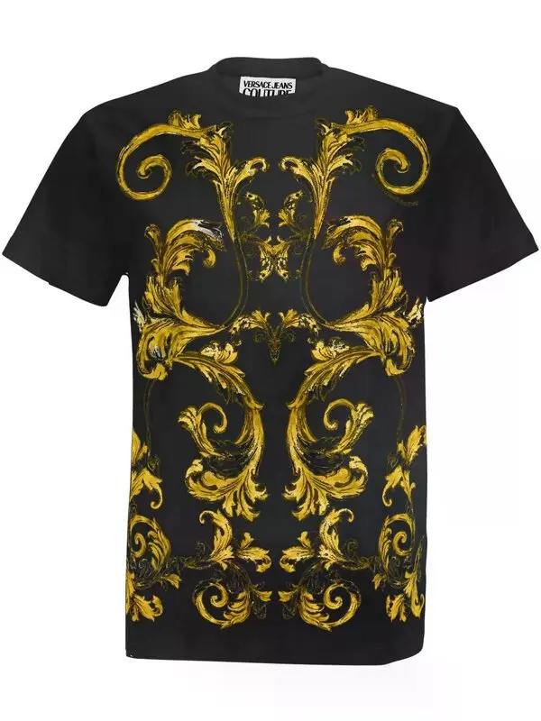 Versace Barocco 92 T-Shirt - Black | Editorialist