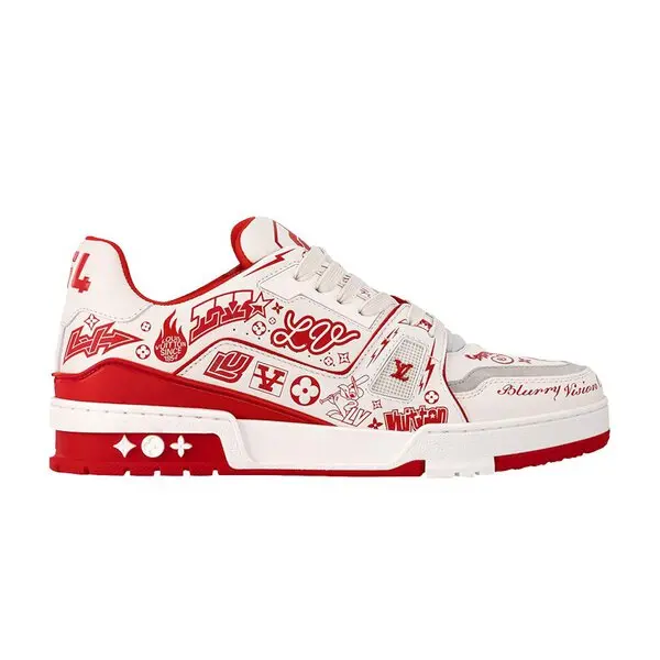 LOUIS VUITTON Trainer Graffiti - Red