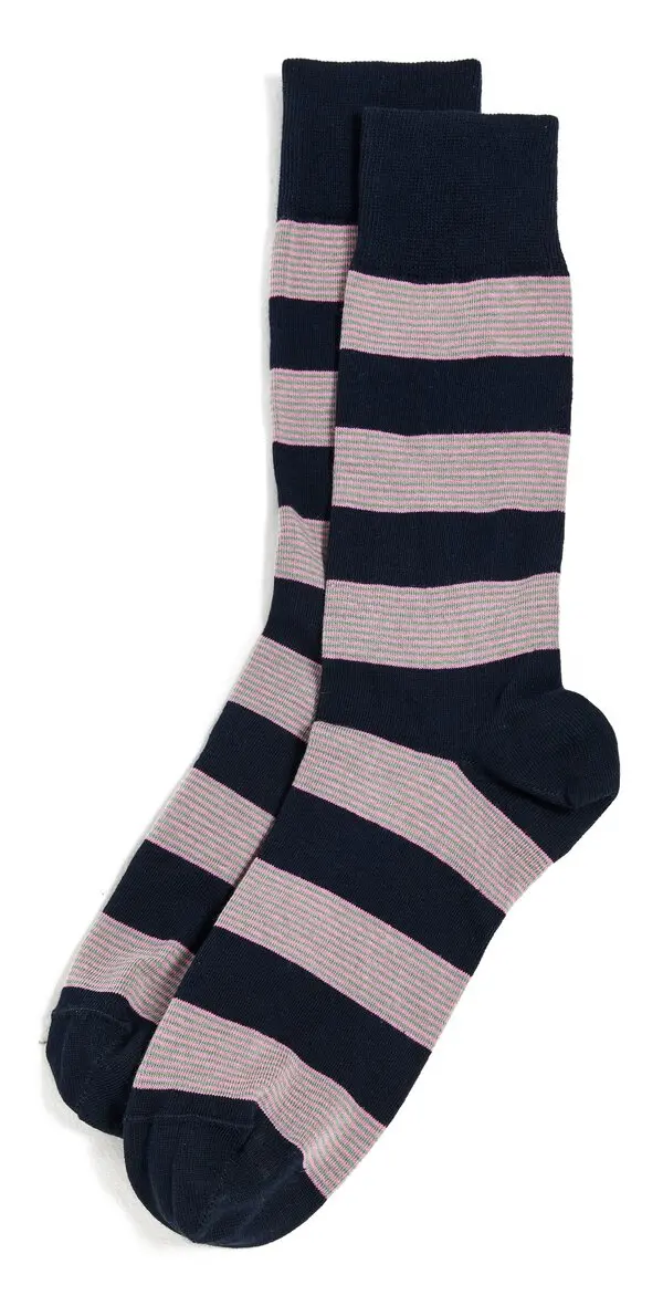 Paul Smith Johnny Stripe Socks - Navy