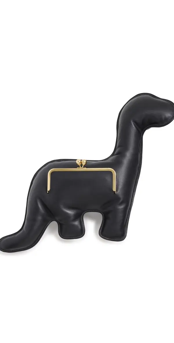 COACH Glovetanned Leather Dino Kisslock Frame Clutch