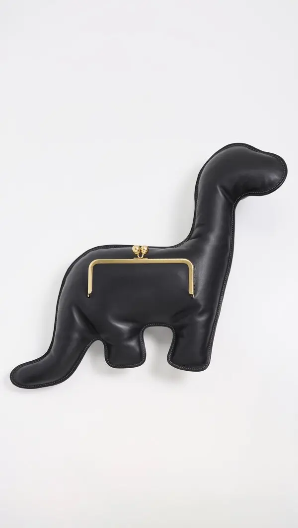COACH Glovetanned Leather Dino Kisslock Frame Clutch