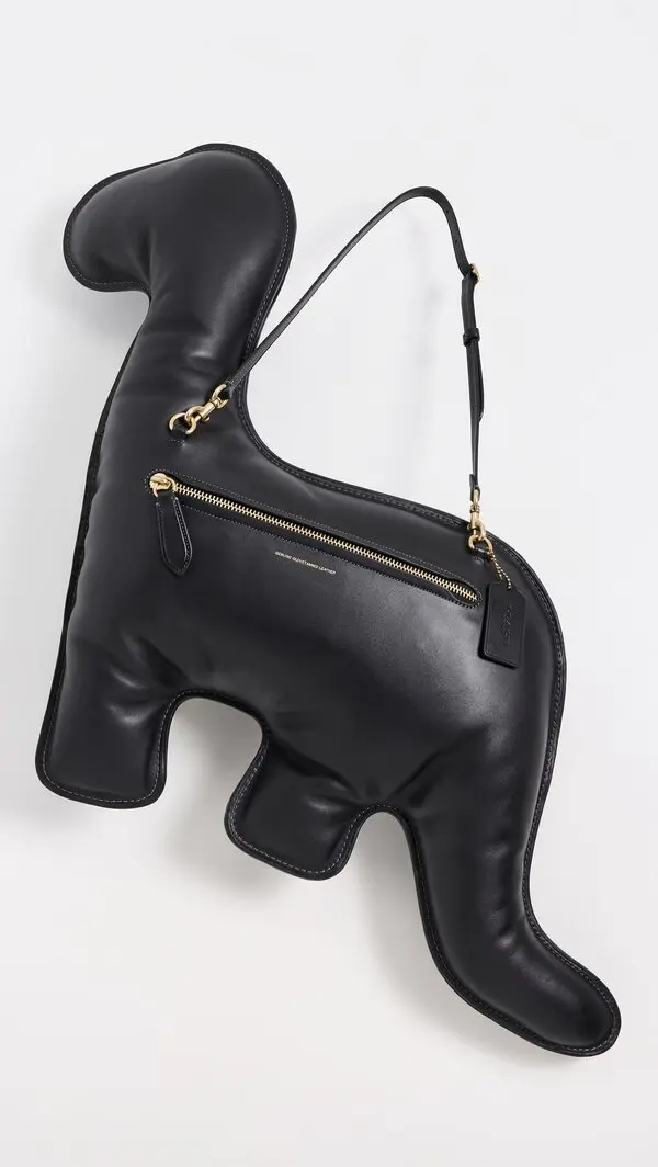 COACH Glovetanned Leather Dino Kisslock Frame Clutch