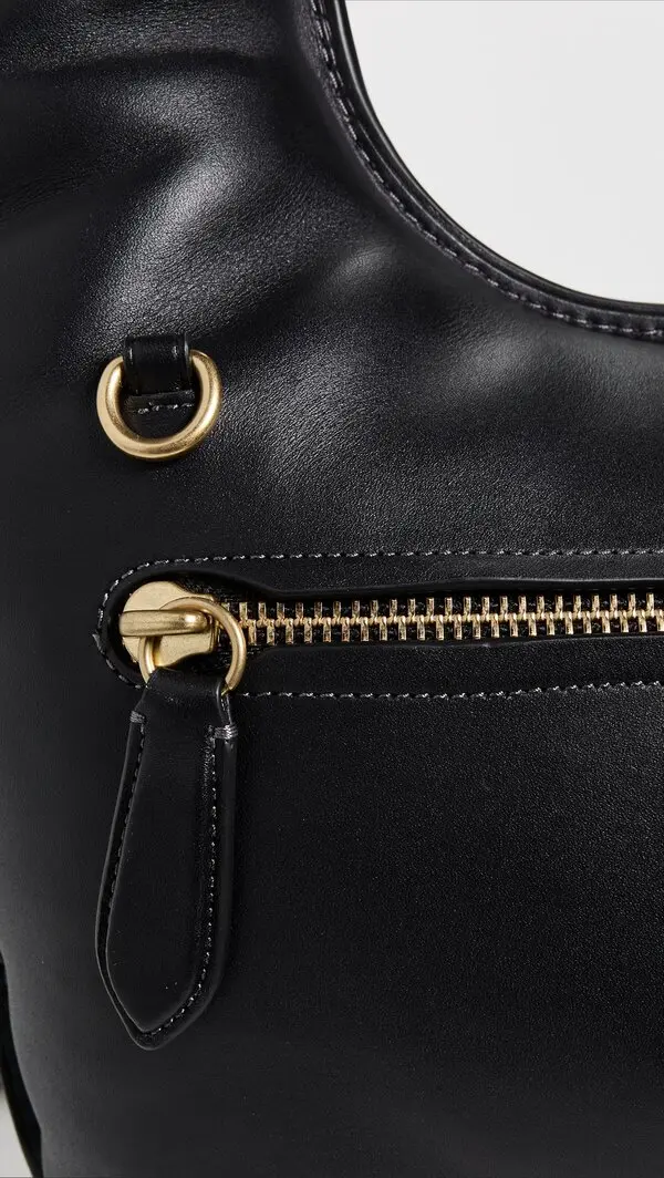 COACH Glovetanned Leather Dino Kisslock Frame Clutch