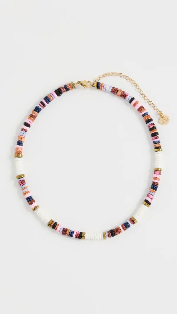 HIJAS DE PUKA Dyed Sea Shell Puka Necklace