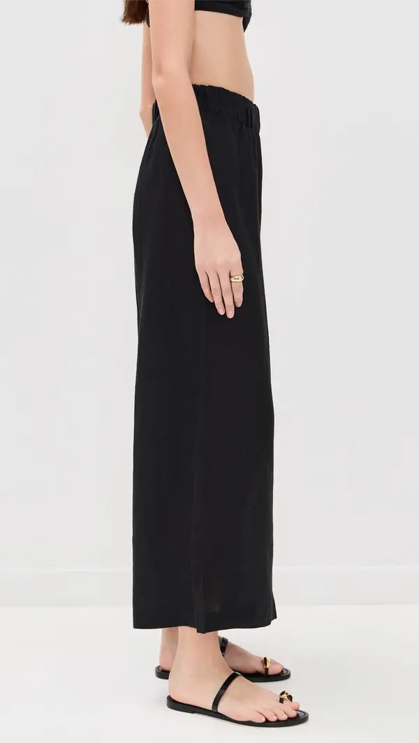 VITAMIN A Tallows Wide-leg Pants - Black