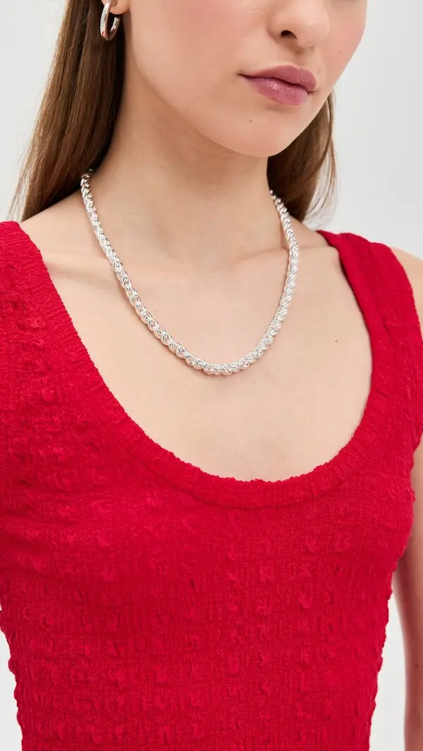 Jenny Bird Rizzo Chain Necklace - Silver
