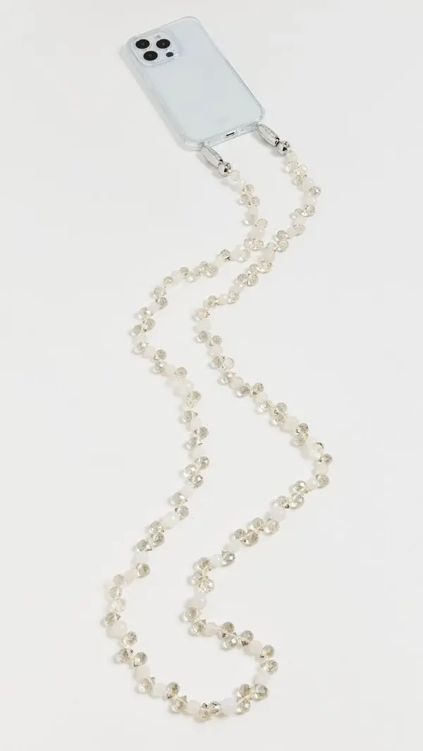 OSSA Faceted Crystal Crossbody Phone Chain