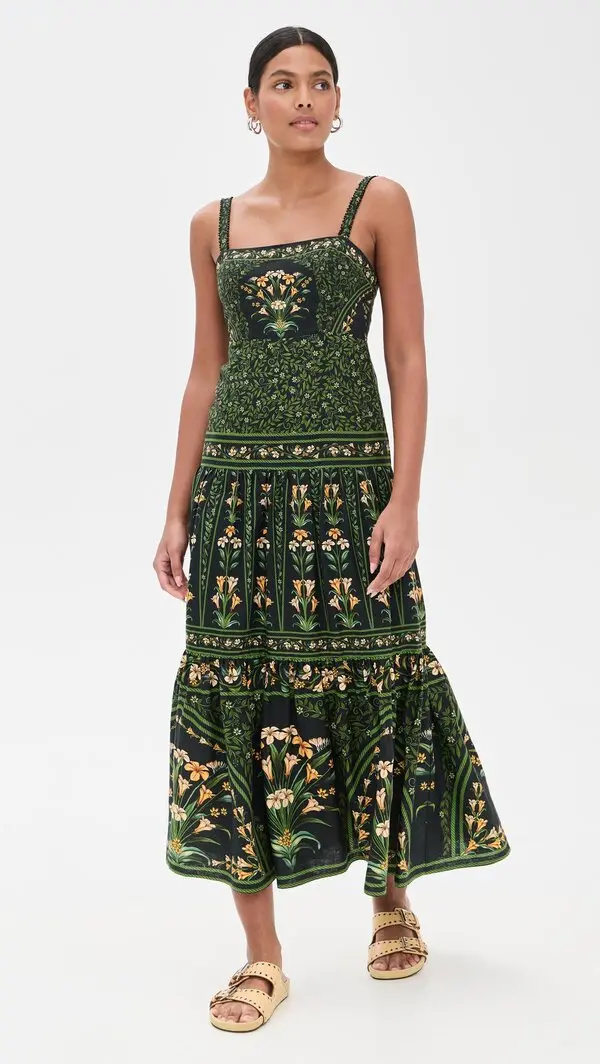 Farm Rio Floral Print Maxi Dress