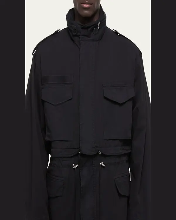 Helmut Lang Field Jacket With Stowaway Hood