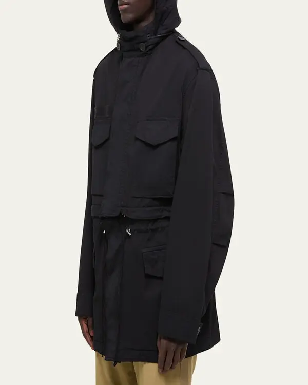 Helmut Lang Field Jacket With Stowaway Hood