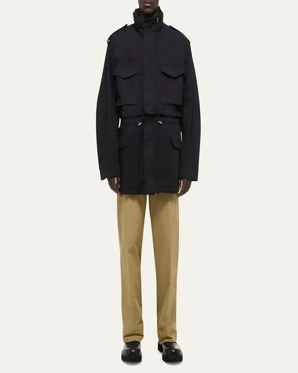 Helmut Lang Field Jacket With Stowaway Hood