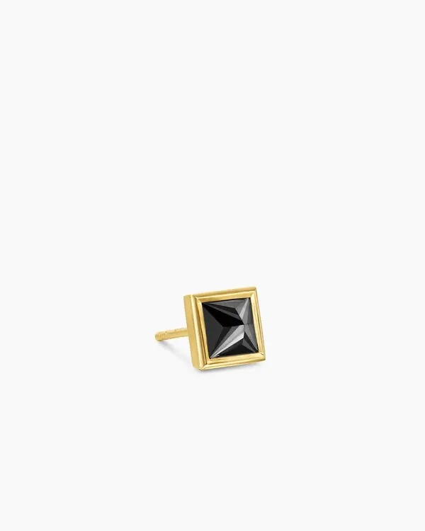 David Yurman Pyramid Stud Earring - Black Diamond