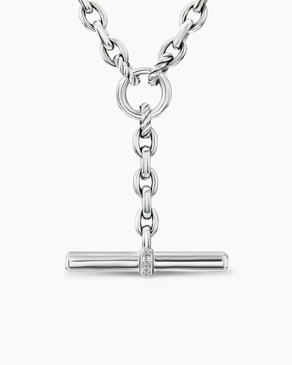 David Yurman Dy Mercer® Petite Toggle Chain Necklace - Diamond