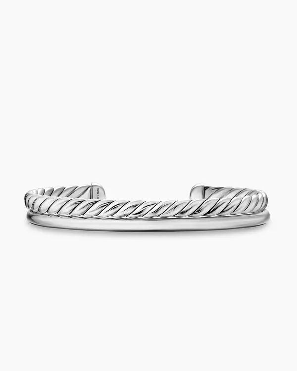 David Yurman Dy Mercer® Two Row Cuff - All Sterling Silver