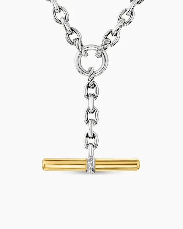 David Yurman Dy Mercer® Petite Toggle Chain Necklace - Diamond