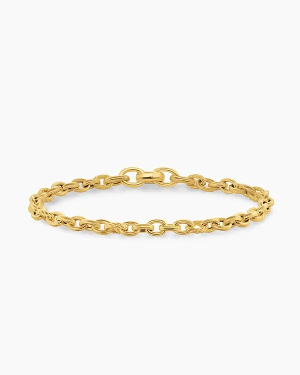 David Yurman Dy Mercer® Petite Chain Bracelet - All 18k Yellow Gold