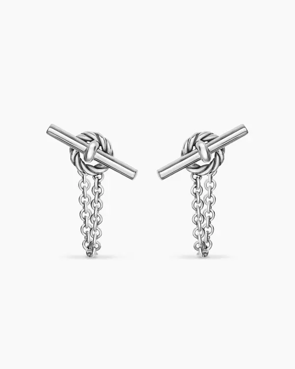 David Yurman Dy Mercer® Petite Toggle Chain Stud Earrings - All Sterling Silver