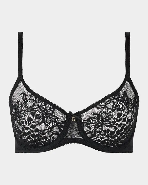 Chantelle Marisfull Floral Lace Underwire Bra - Black-011