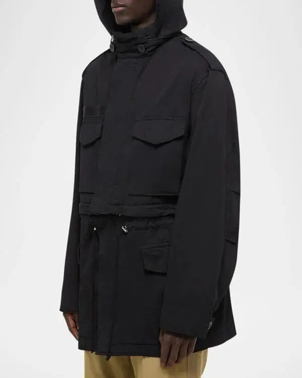 Helmut Lang Field Jacket With Stowaway Hood