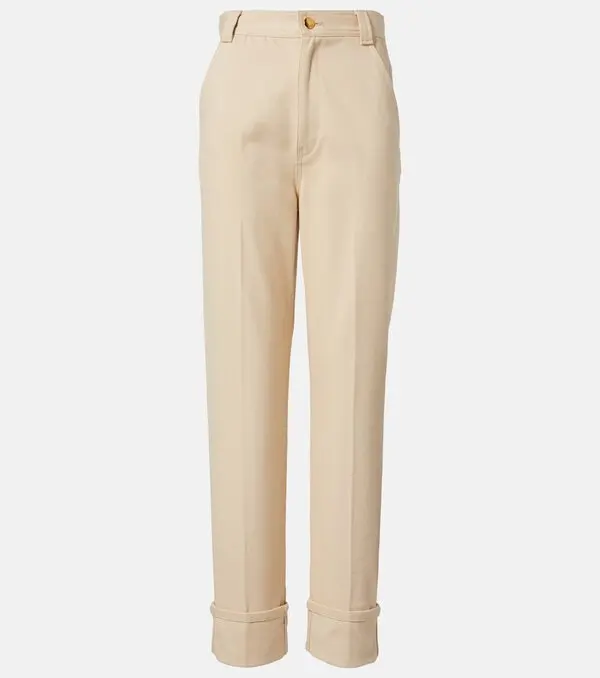 Loro Piana Garey High-rise Straight Jeans - Beige