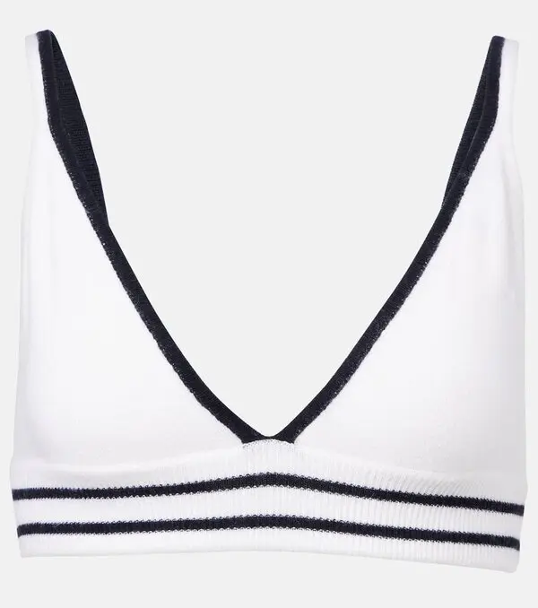 Jardin Des Orangers Cashmere Bra Top - White