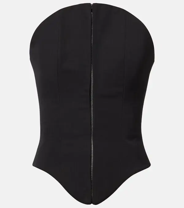 Alexander McQueen Wool Corset Top