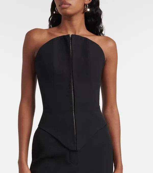 Alexander McQueen Wool Corset Top