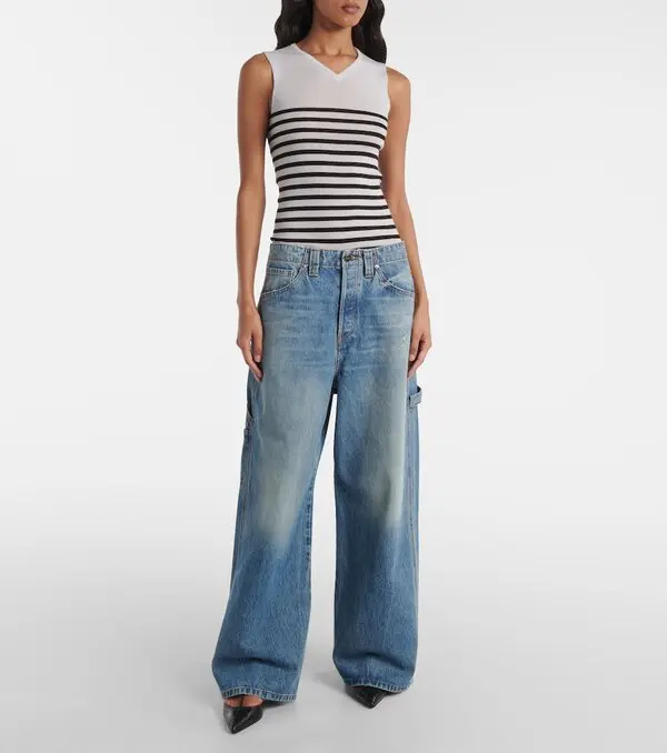Khaite Sowen Wide-leg Jeans - Blue