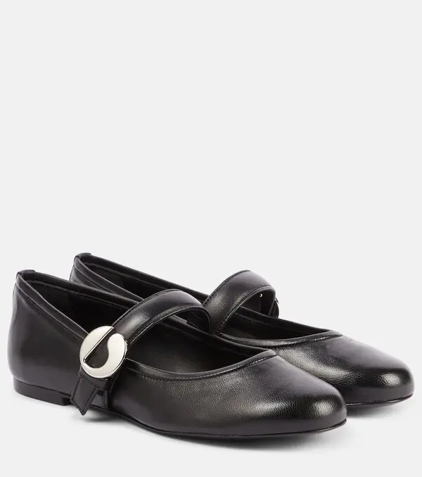 Coperni Leather Ballet Flats - Black