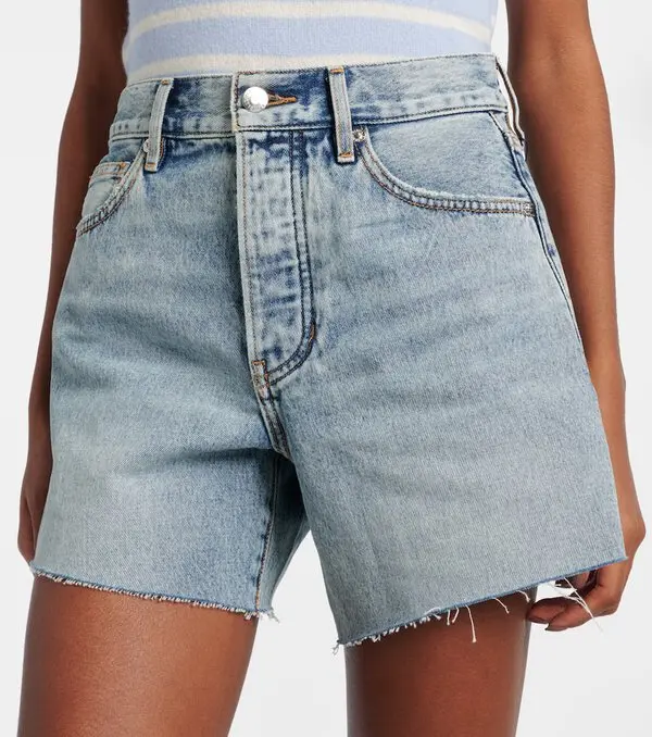 Veronica Beard High-rise Denim Shorts