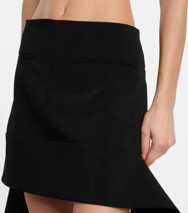 COURREGES Courrèges Belted Crêpe Miniskirt