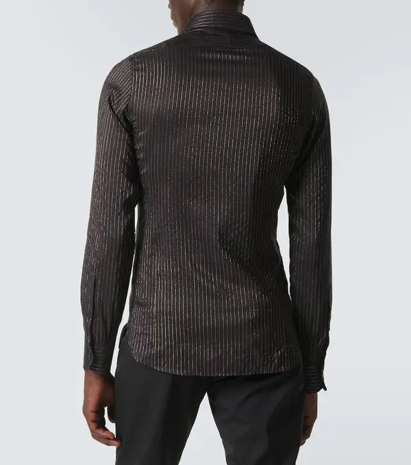 TOM FORD Pinstripe Silk Shirt
