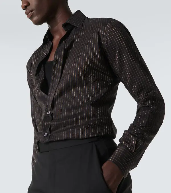 TOM FORD Pinstripe Silk Shirt