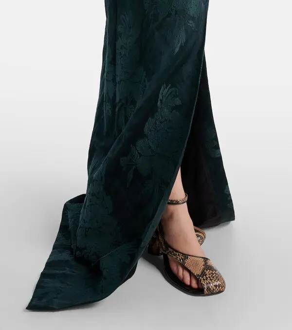 Dries Van Noten Floral Jacquard Gown